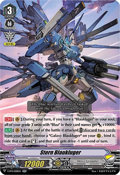 Stern Blaukluger - V-BT11: Storm of the Blue Cavalry - Cardfight ...