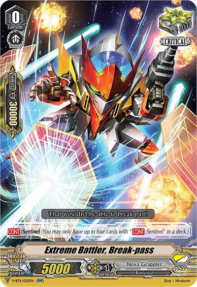 Extreme Battler, Break-pass - V-BT11: Storm of the Blue Cavalry - Cardfight Vanguard