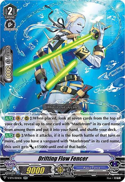Drifting Flow Fencer - V-BT11: Storm of the Blue Cavalry - Cardfight ...
