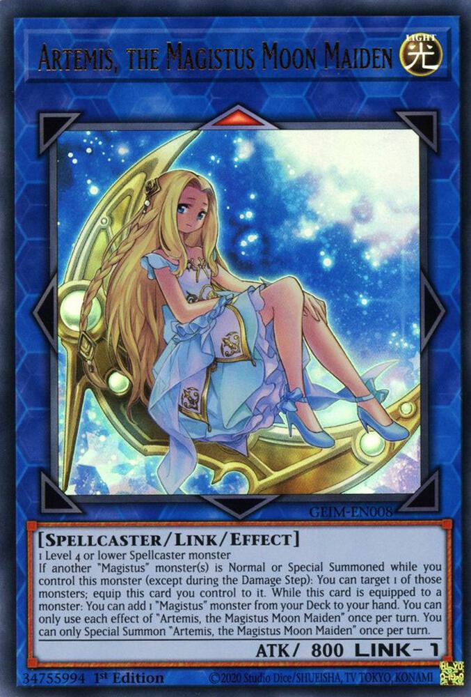 Artemis, the Magistus Moon Maiden - Genesis Impact - YuGiOh - TCGplayer.com