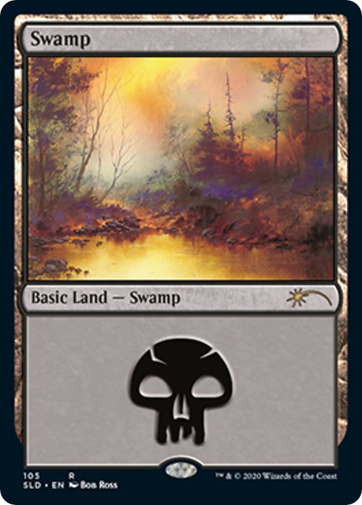 Swamp (105) (Bob Ross) - Secret Lair Drop Series - Magic: The Gathering - TCGplayer.com