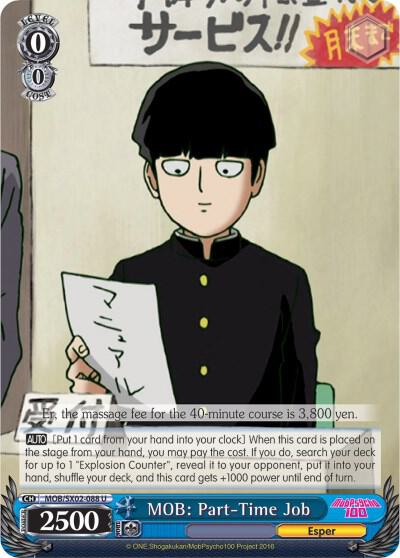 Explosion Counter (A) - Mob Psycho 100 - Weiss Schwarz
