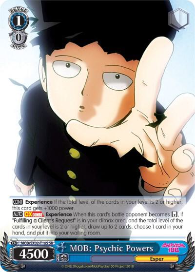 MOB: Psychic Powers (SR) - Mob Psycho 100 - Weiss Schwarz - TCGplayer.com