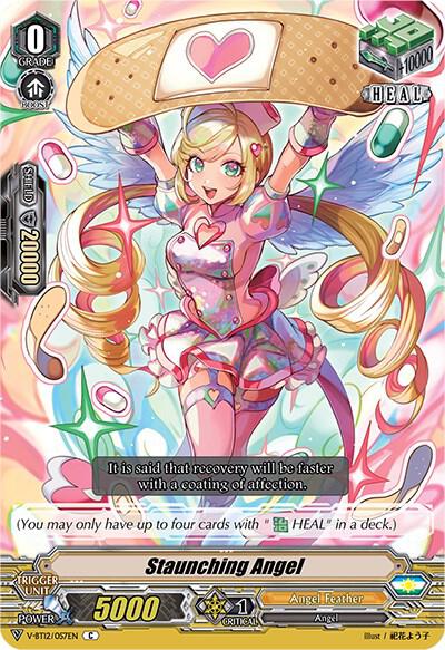 Staunching Angel - V-BT12: Divine Lightning Radiance - Cardfight Vanguard