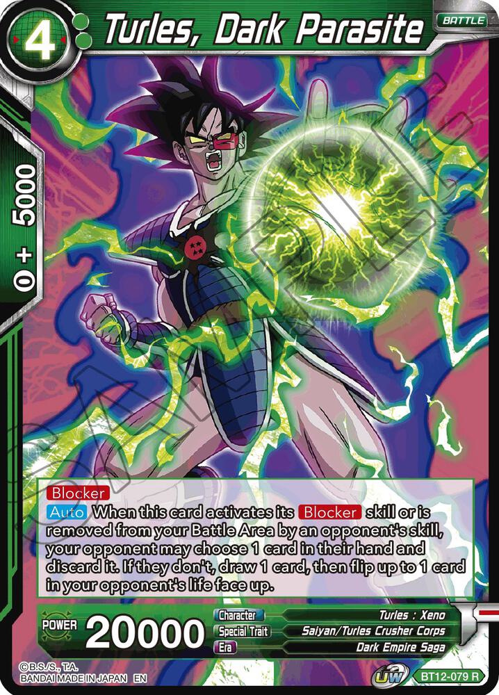 Turles, Dark Power Unleashed - Saiyan Showdown Pre-Release Cards ...