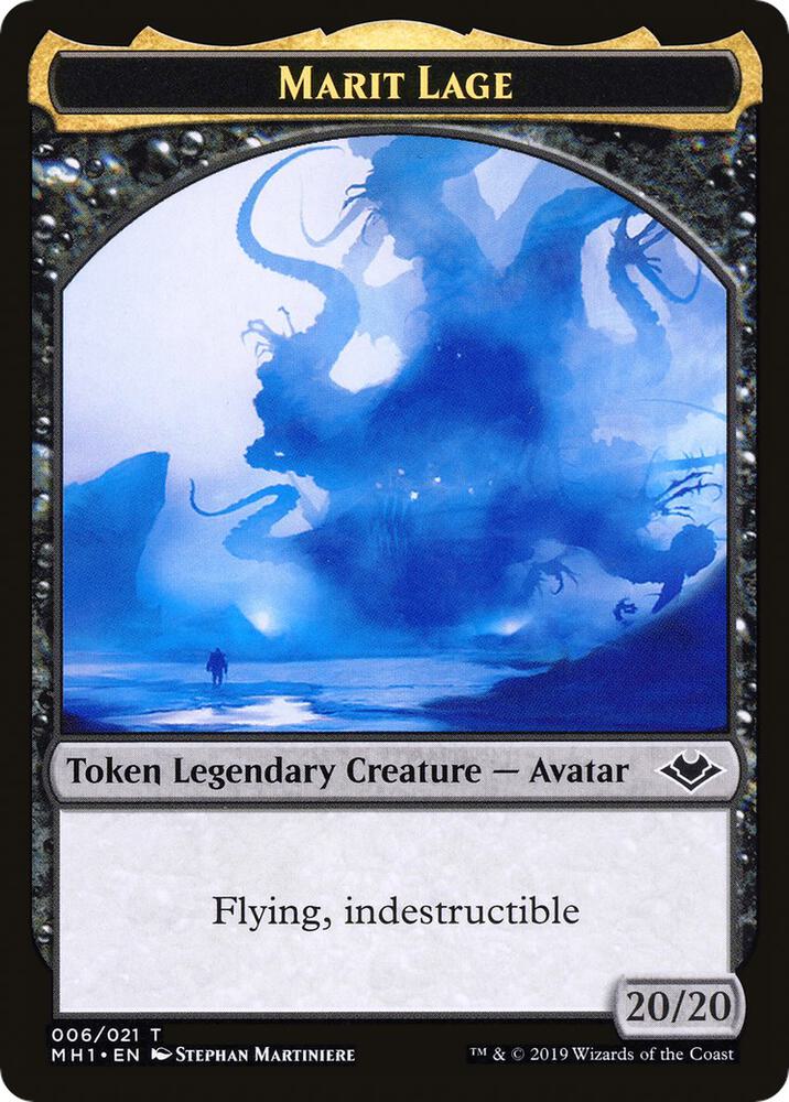Marit Lage // Zombie Double-Sided Token - Modern Horizons - Magic: The ...