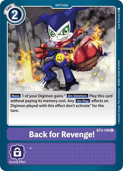 Back for Revenge! - Release Special Booster 1.0 - Digimon Card Game ...