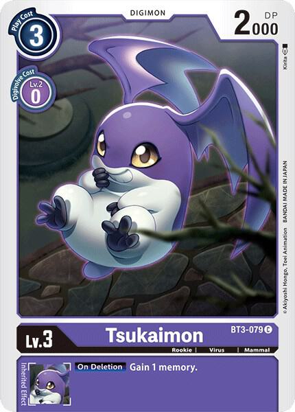 Tsukaimon - BT3-079 - Release Special Booster 1.0 - Digimon Card Game ...