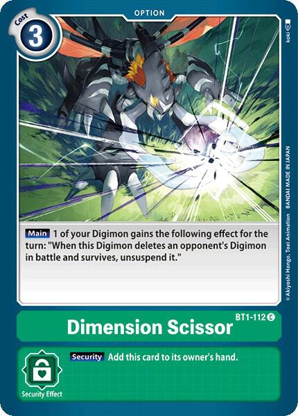 Dimension Scissor - Release Special Booster 1.0 - Digimon Card Game ...