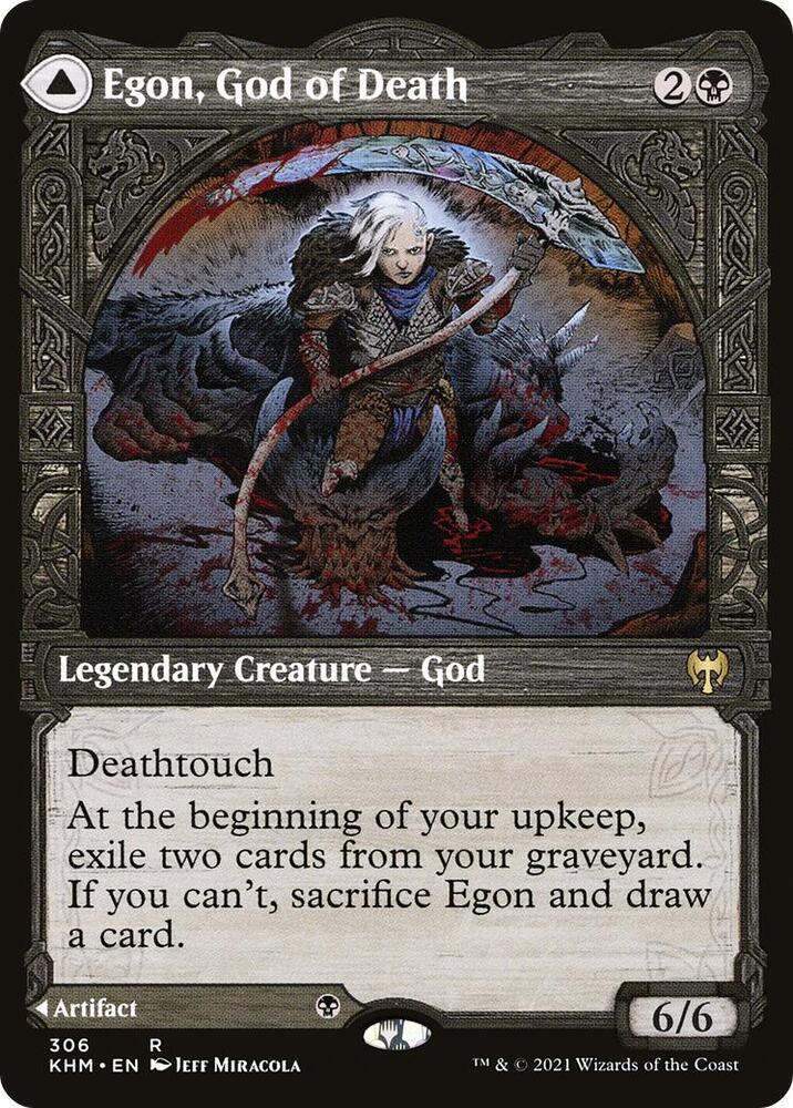 Egon, God of Death (Showcase) - Kaldheim - Magic: The Gathering ...