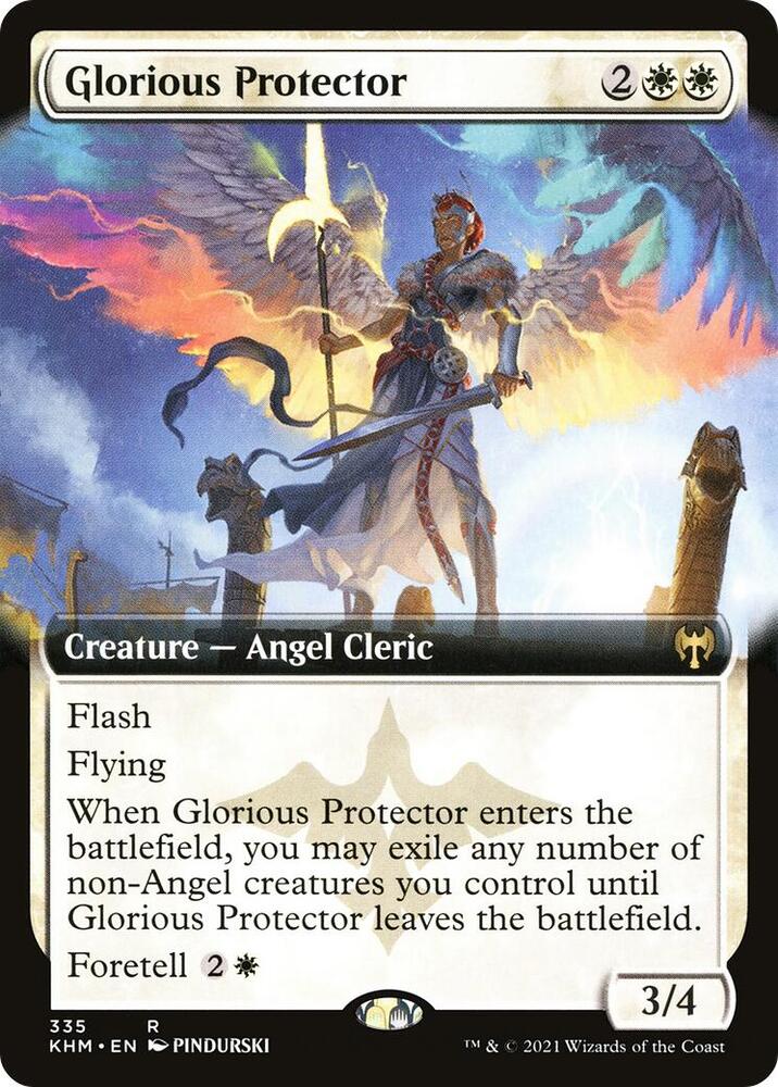 Glorious Protector (Extended Art) - Kaldheim - Magic: The Gathering ...