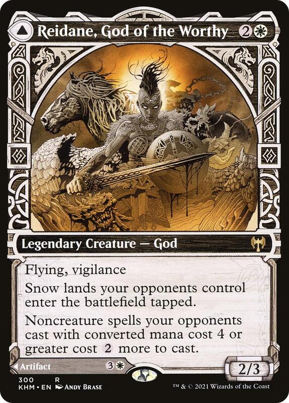 Reidane, God of the Worthy (Showcase) - Kaldheim - Magic: The Gathering ...