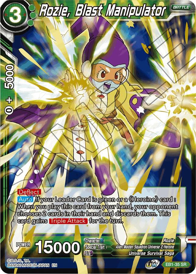 Rozie, Blast Manipulator - Battle Evolution Booster - Dragon Ball Super ...