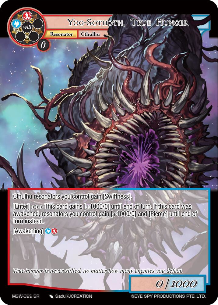Yog-Sothoth, True Hunger - The Magic Stone War - Zero - Force of Will ...