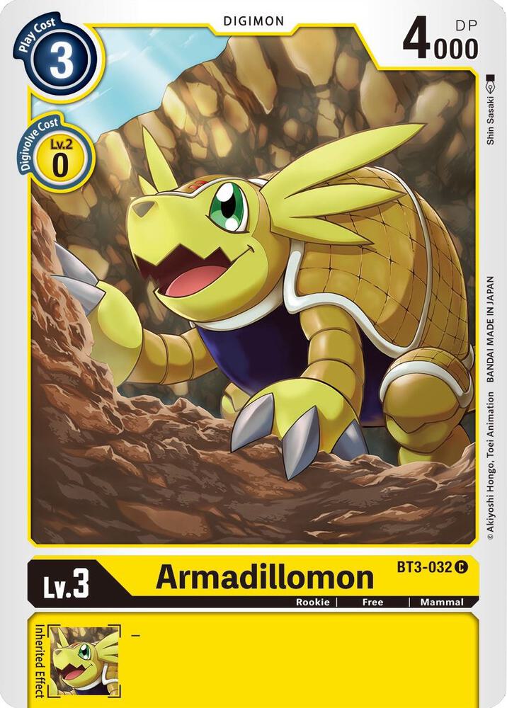 Armadillomon - BT3-032 - Release Special Booster 1.5 - Digimon Card Game