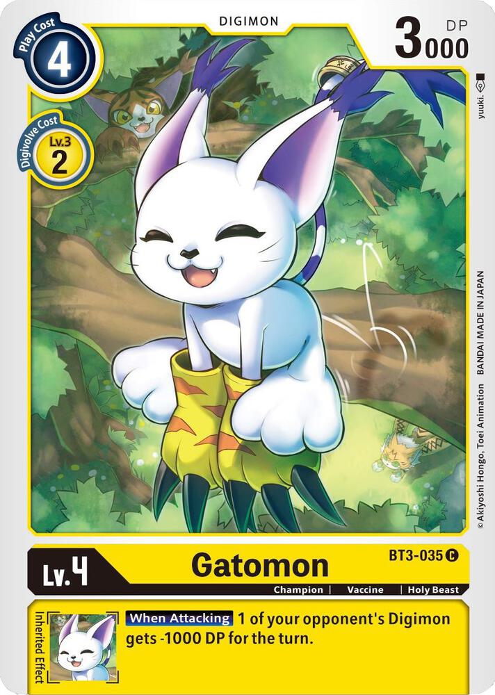 Gatomon - BT3-035 - Release Special Booster 1.5 - Digimon Card Game