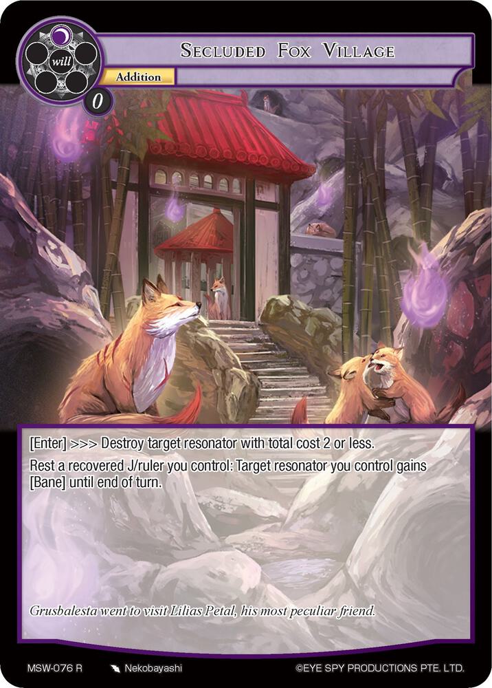 Secluded Fox Village - The Magic Stone War - Zero - Force of Will