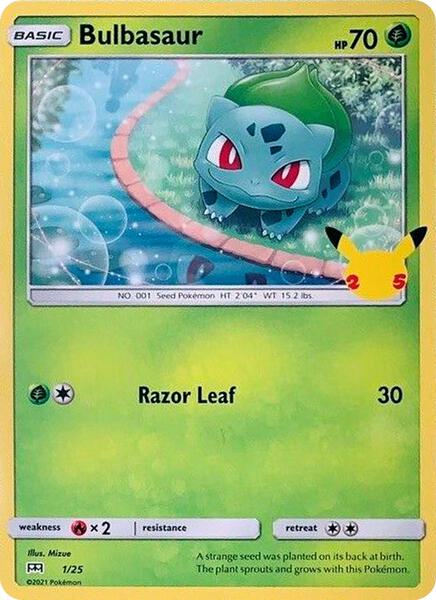 Bulbasaur - 1/25 - McDonald's 25th Anniversary Promos - Pokemon ...