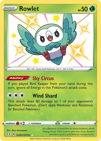 Rowlet - Shining Fates: Shiny Vault - Pokemon - TCGplayer.com
