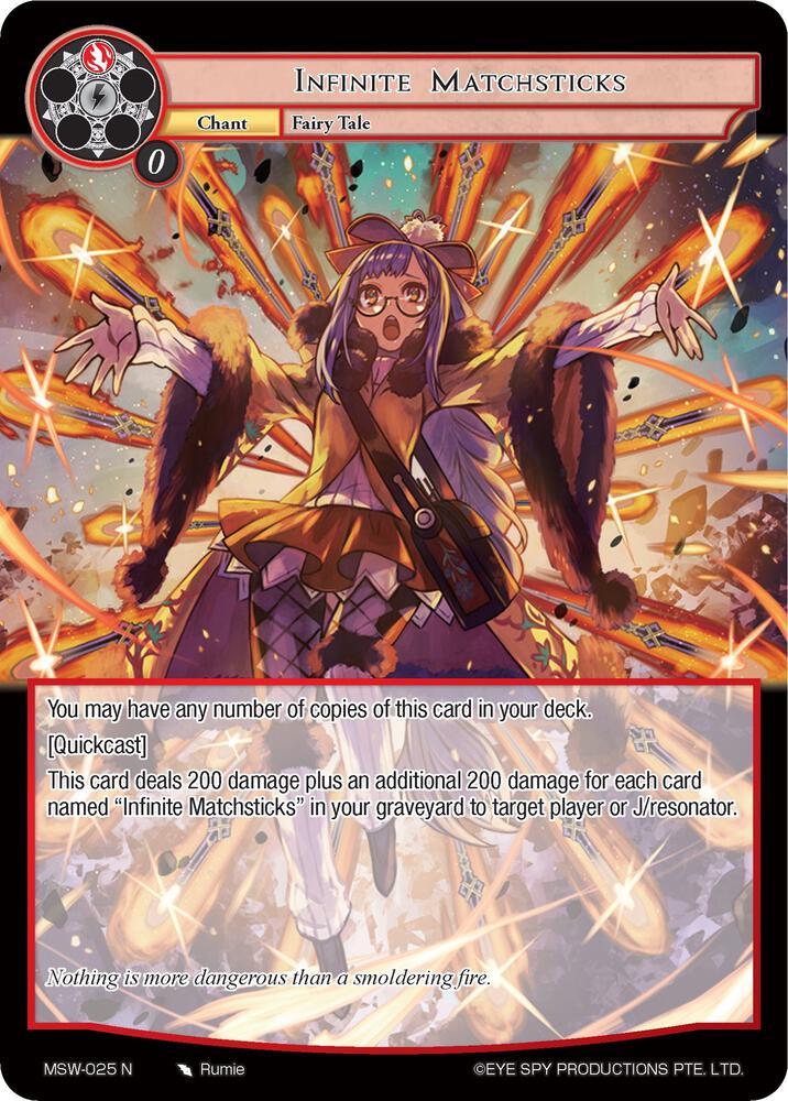 Infinite Matchsticks - The Magic Stone War - Zero - Force of Will ...
