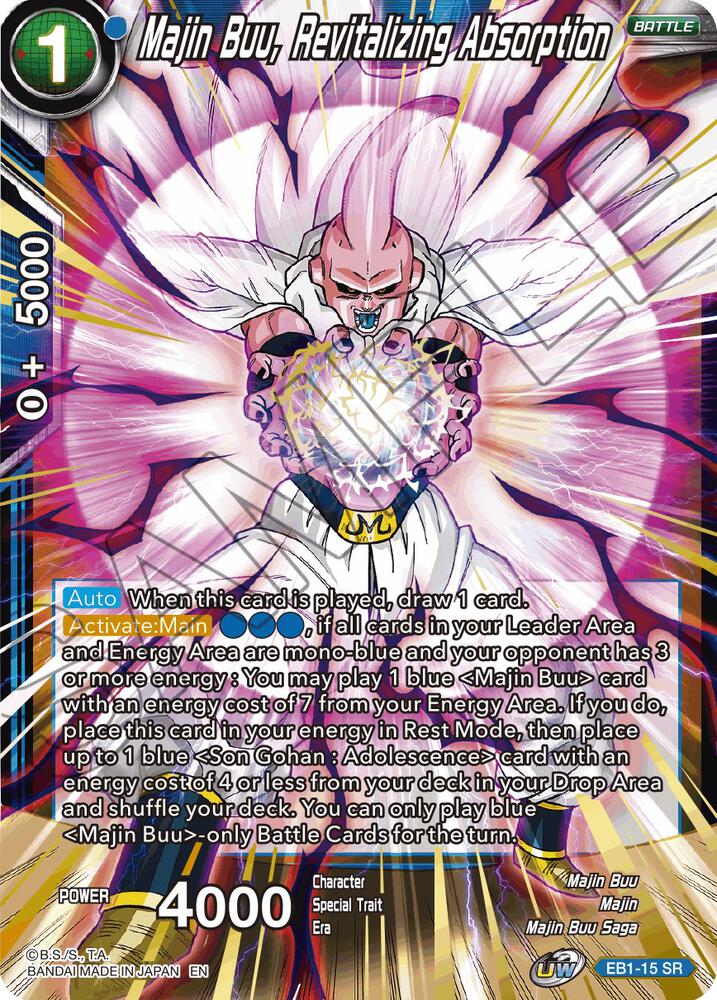Majin Buu, Revitalizing Absorption - Battle Evolution Booster - Dragon ...