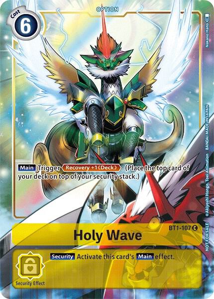 Holy Wave - BT1-107 (Dash Pack Ver. 1.5) - Release Special Booster 1.0 ...