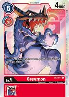 Greymon - BT3-011 (Box Topper) - Release Special Booster 1.5 - Digimon ...