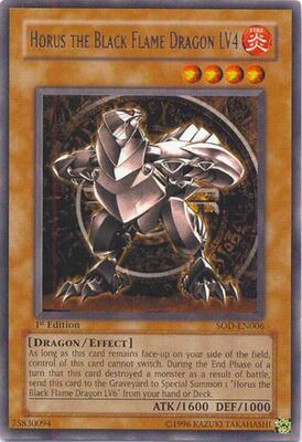 Horus The Black Flame Dragon LV4 - Soul of the Duelist - YuGiOh ...