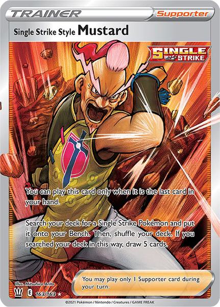 Single Strike Style Mustard (Full Art) - SWSH05: Battle Styles ...