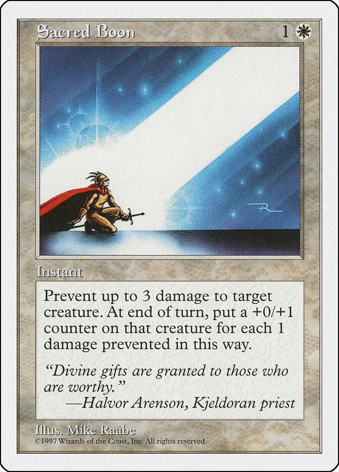 Sacred Boon - Fifth Edition - Magic: The Gathering - TCGplayer.com