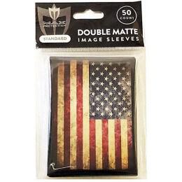 USA Flag Old Glory Double Matte Art Card Sleeves - Standard (50-Pack ...