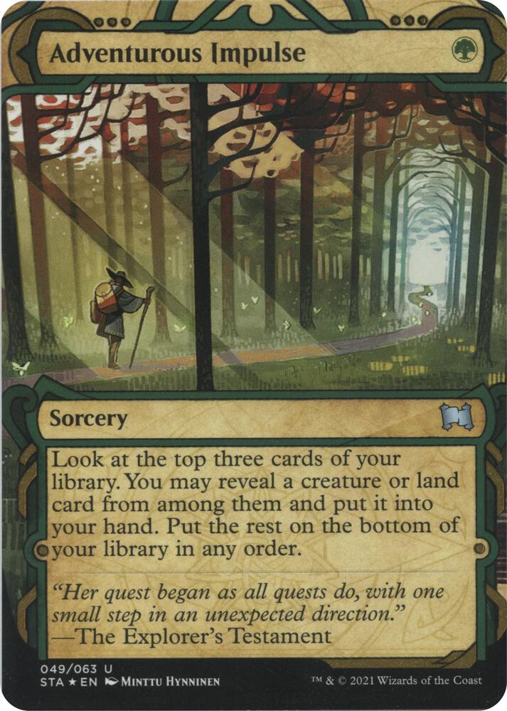 Adventurous Impulse (Foil Etched) - Strixhaven: Mystical Archives - Magic: The Gathering