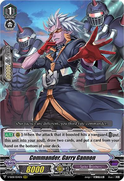 Commander, Garry Gannon - V-SS08: Clan Selection Plus Vol.2 - Cardfight Vanguard - TCGplayer.com