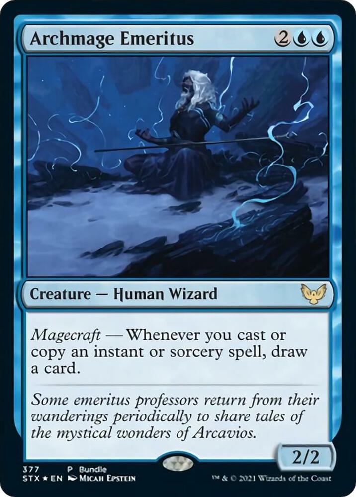 Archmage Emeritus (STX Bundle) - Unique and Miscellaneous Promos - Magic: The Gathering ...