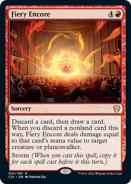 Fiery Encore - Commander 2021 - Magic: The Gathering - TCGplayer.com