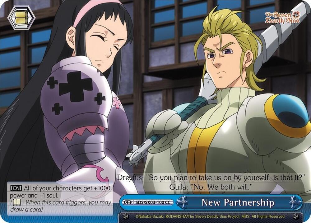New Partnership - The Seven Deadly Sins - Weiss Schwarz - TCGplayer.com