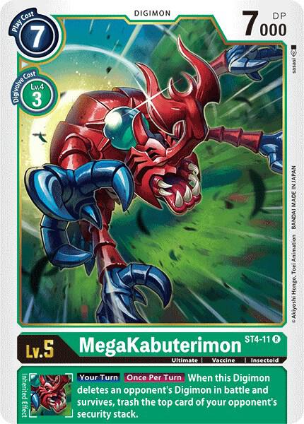 MegaKabuterimon - Starter Deck 04: Giga Green - Digimon Card Game ...