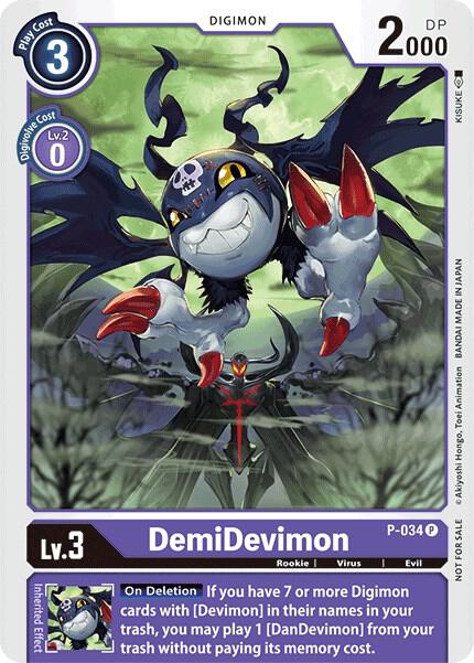 DemiDevimon - P-034 - Digimon Promotion Cards - Digimon Card Game ...