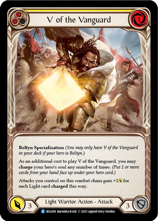 V of the Vanguard - Blitz Deck: Monarch - Boltyn - Flesh and Blood TCG ...