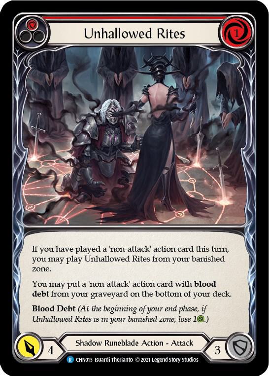 Unhallowed Rites (Red) - Blitz Deck: Monarch - Chane - Flesh and Blood ...