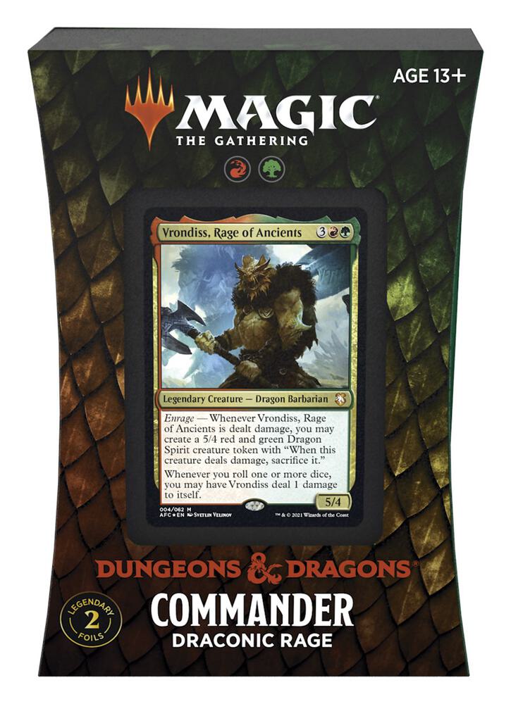 Adventures in the Forgotten Realms - Draconic Rage Commander Deck ...