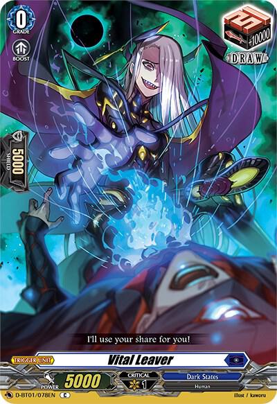 Vital Leaver - D-BT01: Genesis of the Five Greats - Cardfight Vanguard