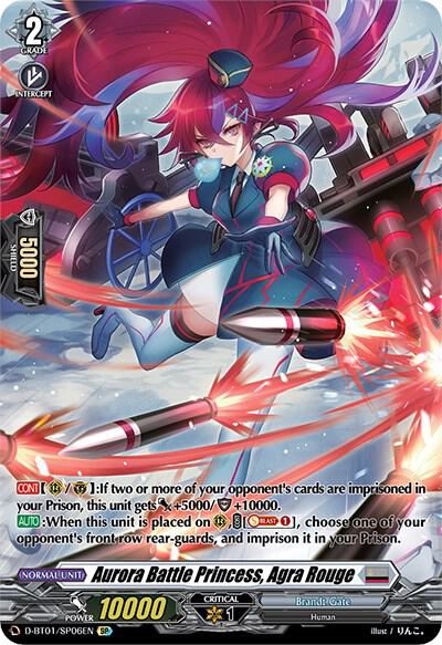 Aurora Battle Princess, Agra Rouge (SP) - D-BT01: Genesis of the Five Greats - Cardfight Vanguard