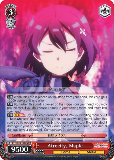Atrocity, Maple (SR) - BOFURI: I Don't Want to Get Hurt, so I'll Max ...