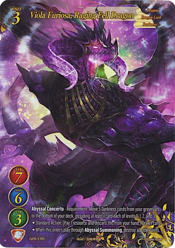 Viola Furiosa, Raging Fell Dragon - Gate Ruler Promo Cards - Gate Ruler ...