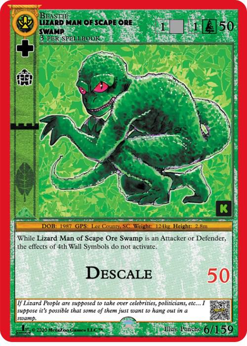 Lizard Man Of Scape Ore Swamp - Cryptid Nation: Kickstarter Edition ...