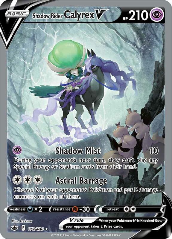 Ice Rider Calyrex V (Alternate Full Art) - SWSH06: Chilling Reign ...