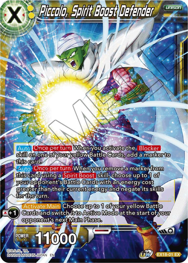 Piccolo, Spirit Boost Defender - Expansion Deck Box Set 18: Namekian ...