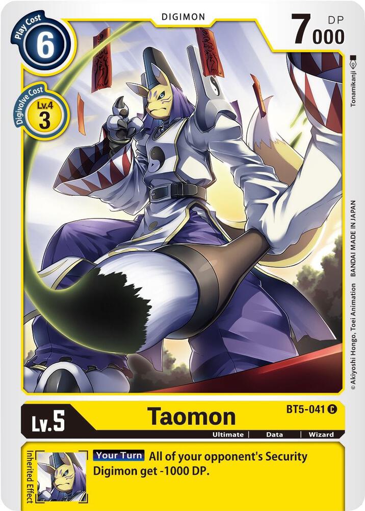 Taomon - Battle of Omni - Digimon Card Game