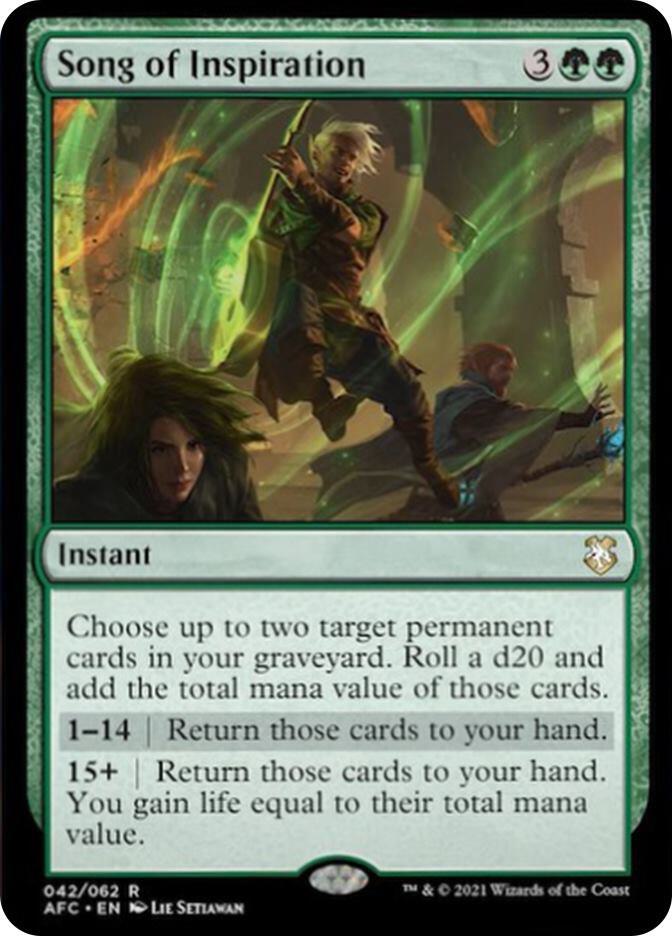 Song of Inspiration - Commander: Adventures in the Forgotten Realms ...